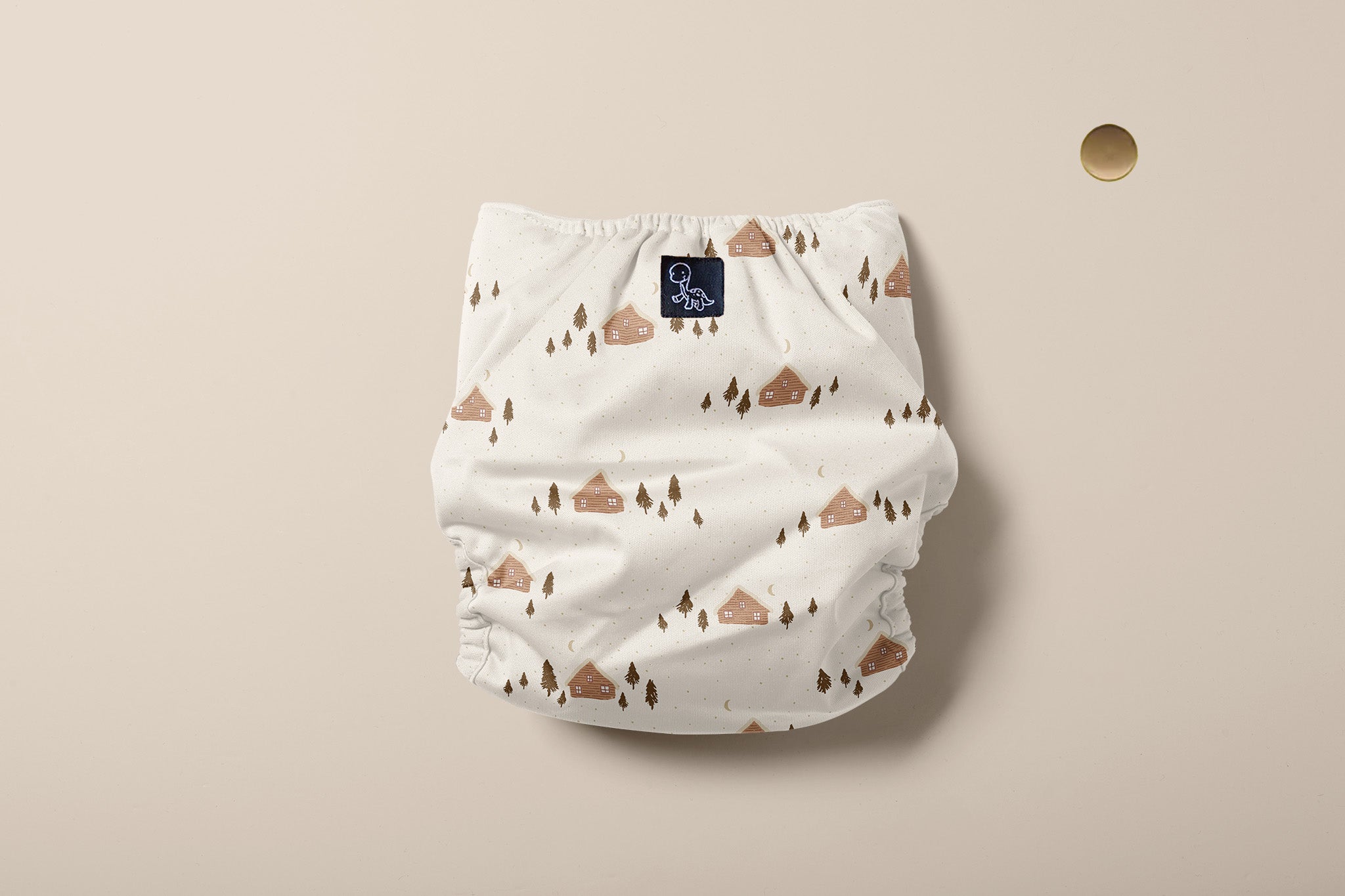 Cozy Cabin Reusable Cloth Diaper Cover – Dino Diapers